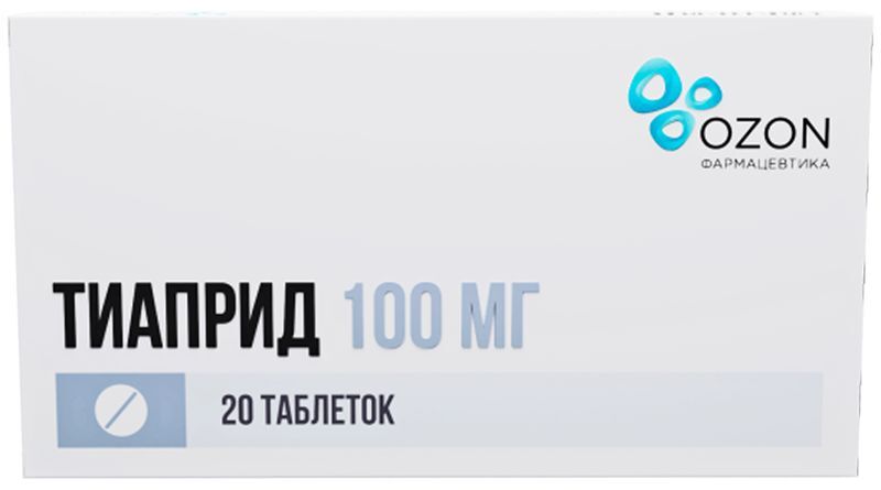 Тиаприд 100мг 20 шт. таблетки купить по цене от 1458 руб в Москве ...